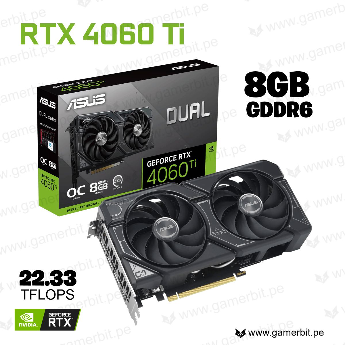 ASUS Dual GeForce RTX 4060 Ti OC Edition 8GB GDDR6 DLSS3 | Gamerbit