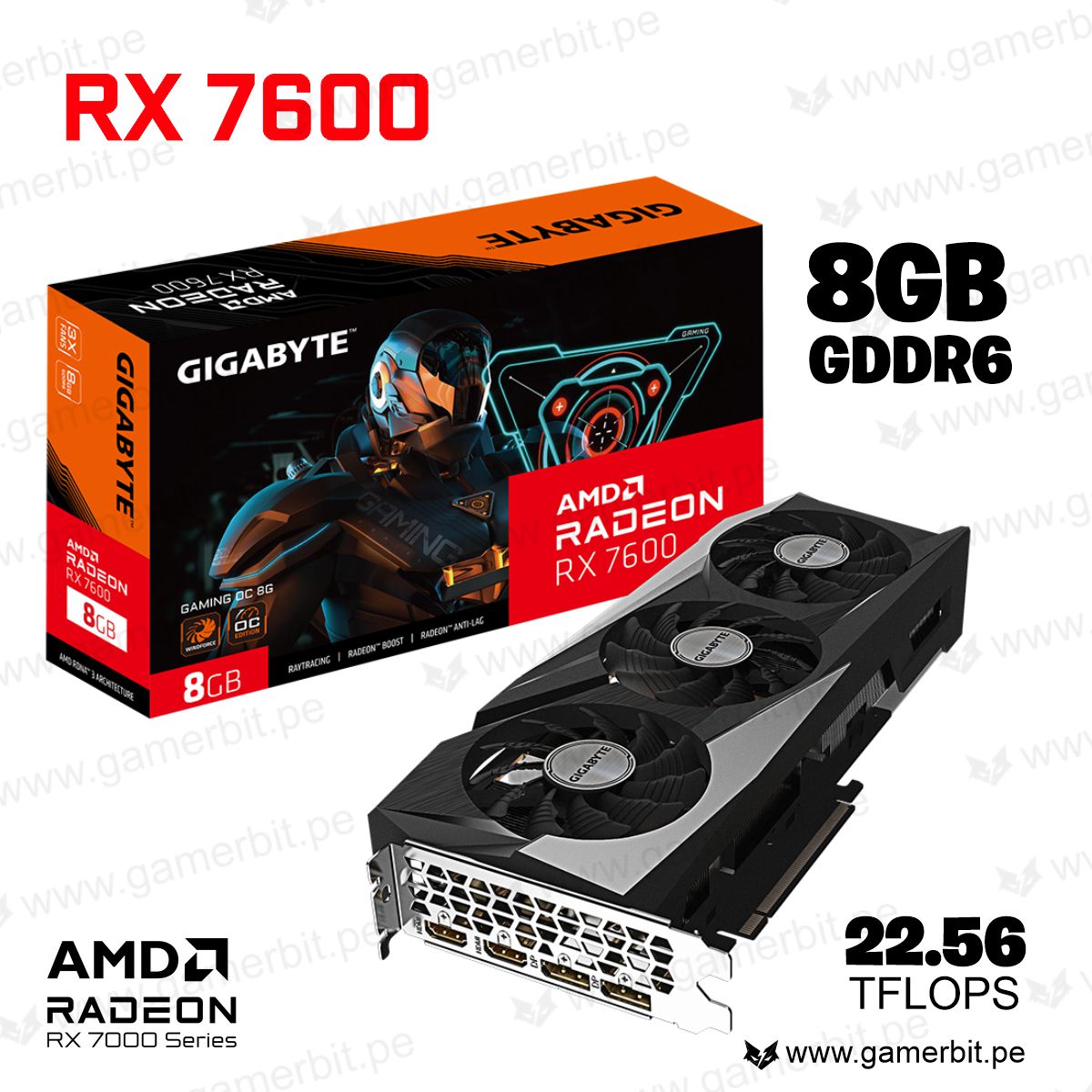 Gigabyte Gaming OC Radeon RX 7600 8GB GDDR6 | Gamerbit