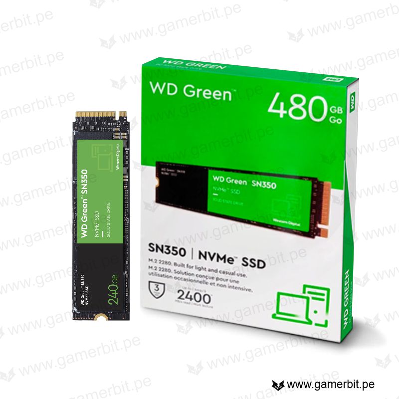 SSD WD GREEN SN350 480GB, M.2 NVMe | Gamerbit